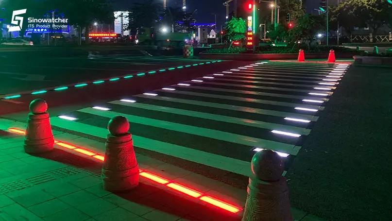 Pedestrian Crosswalk Signals In-ground RG LED Brick Light