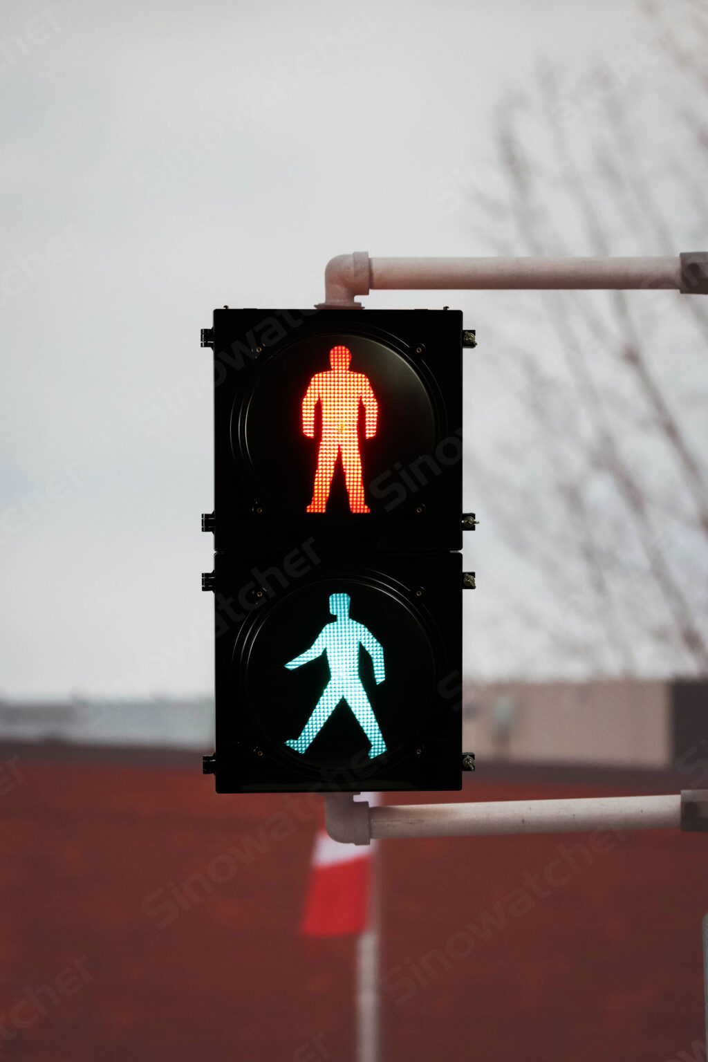 200mm High Flux RG Pedestrian Traffic Light