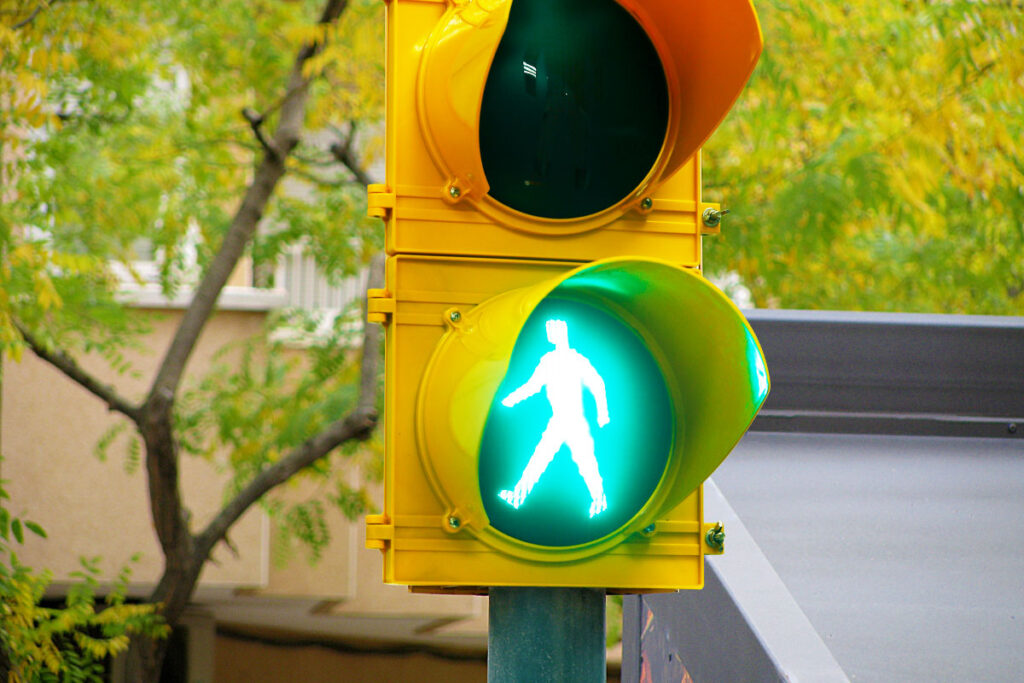 200mm High Flux Red and Green Pedestrian Lights