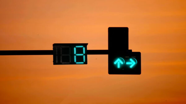 900x600mm Tri-Color Two and Half Digits Traffic Light Timer