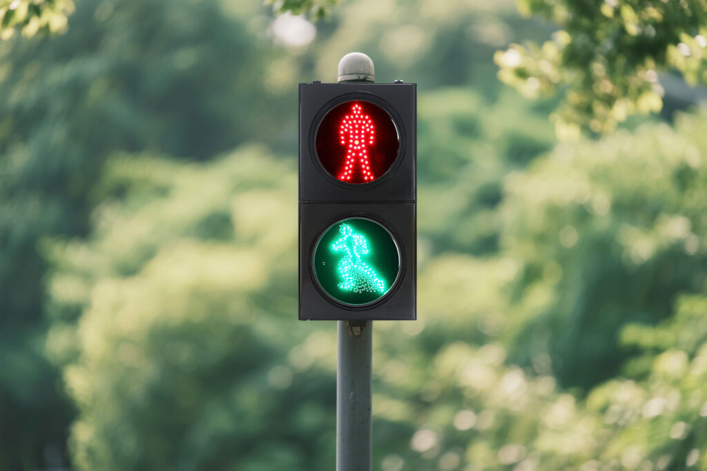 200mm Static R + Running G Pedestrian Traffic Light